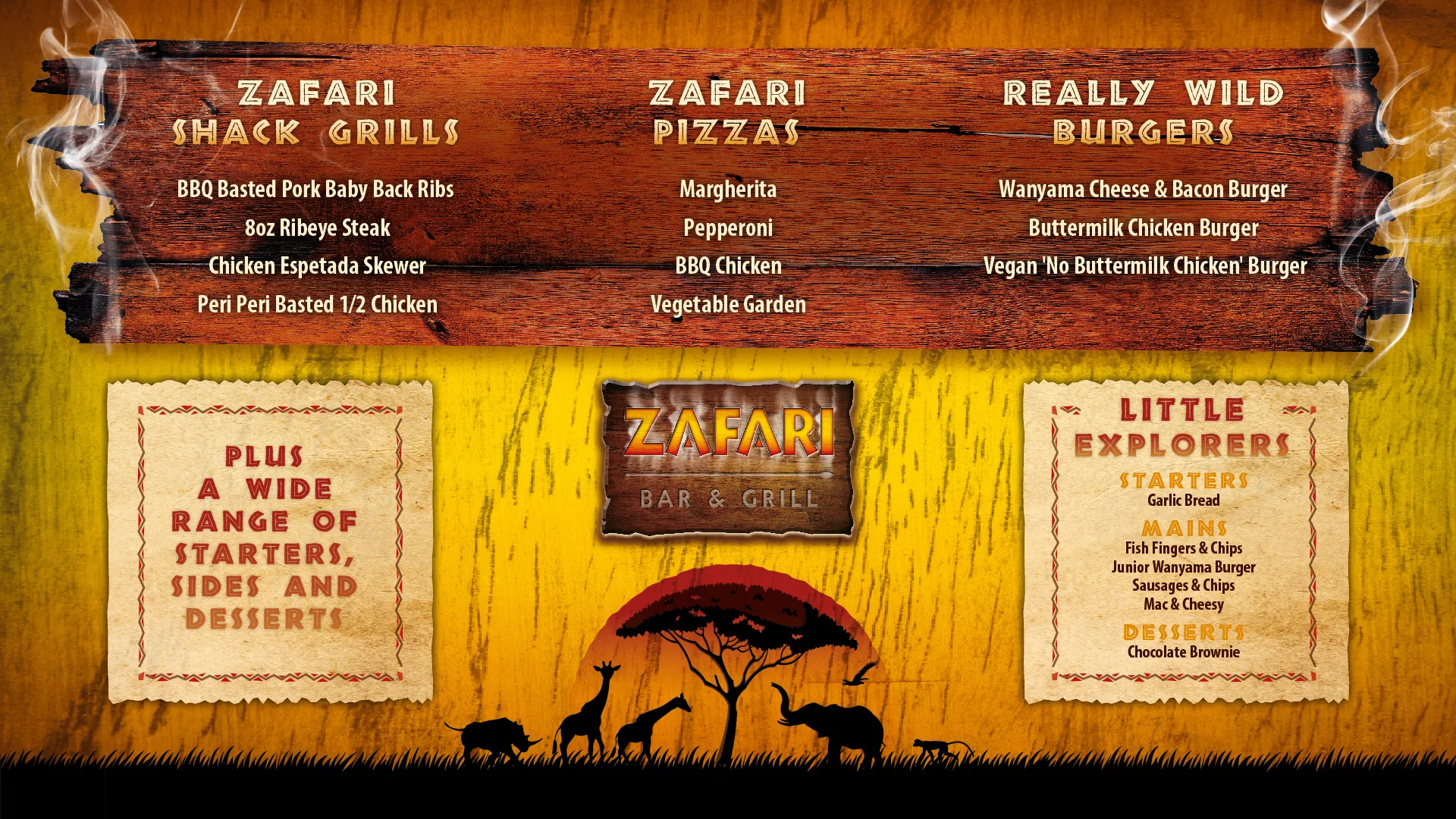 Zafari Bar & Grill, in the Chessington Safari Resort Hotel