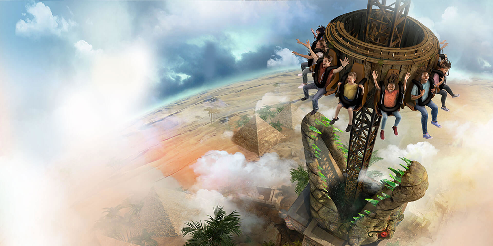 Croc Drop Family Theme Park Ride | Chessington